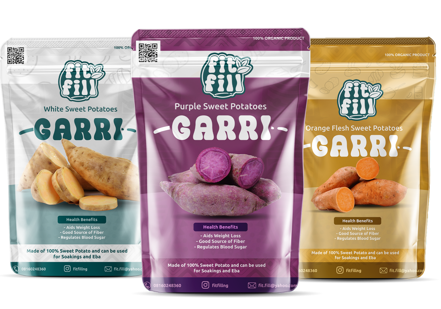 Fitfill - Fitfill Sweet Potato Garri is rich in vitamins